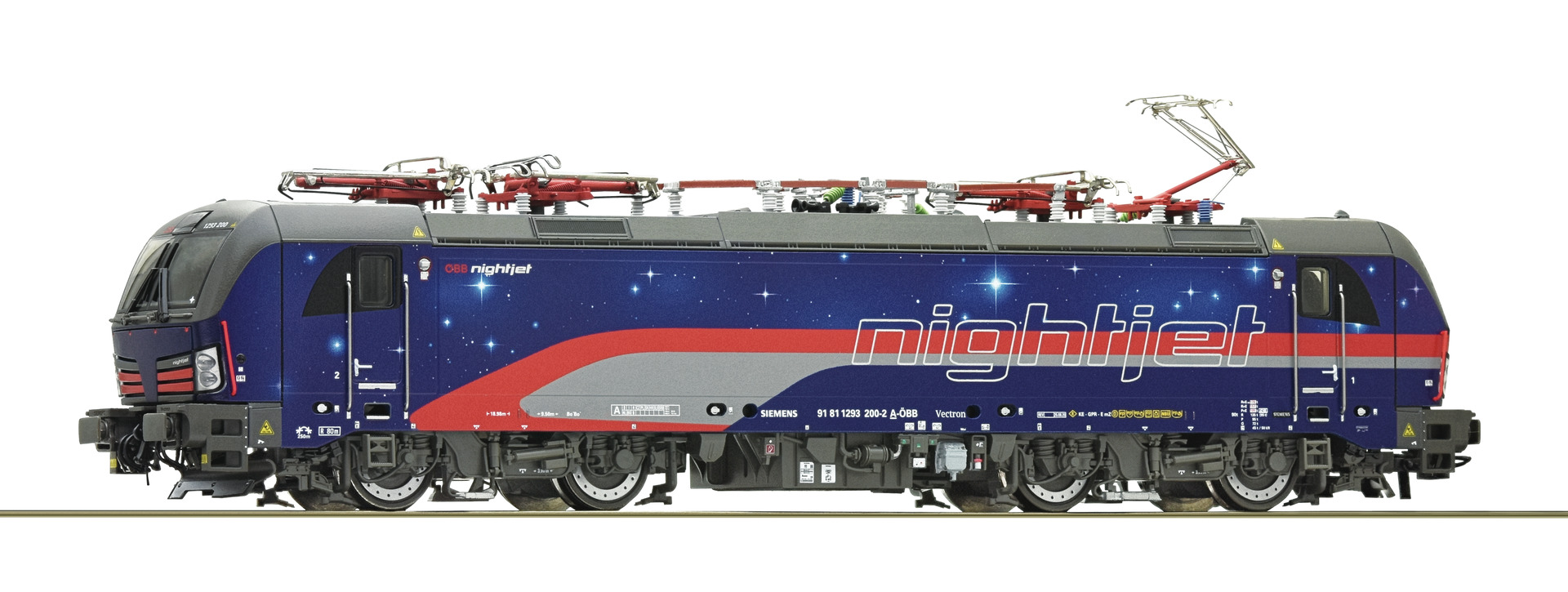 Locomotiva electrica seria 1293 (Vectron), "Nightjet", ÖBB, Roco, scara ...